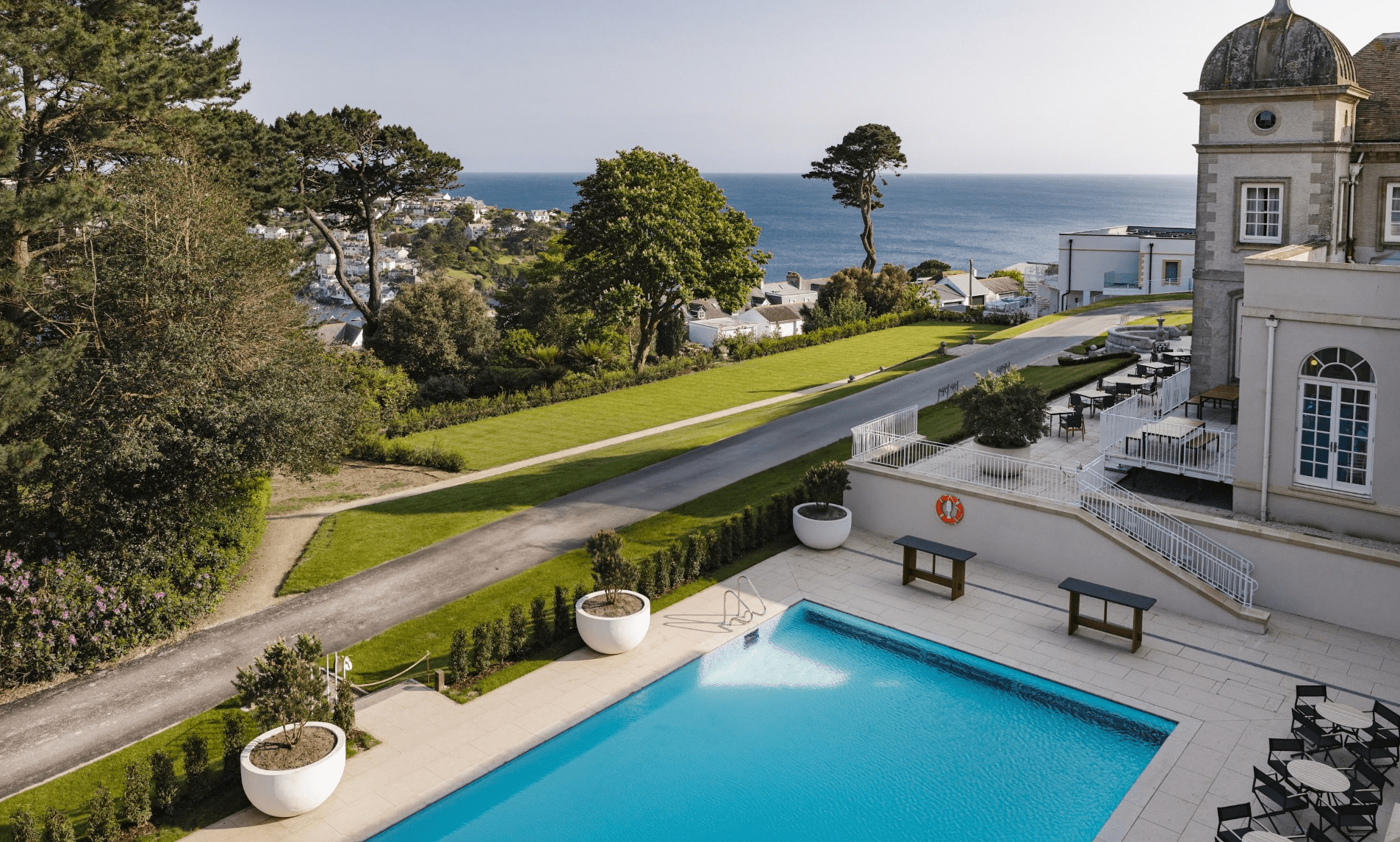 Fowey Hall Hotel installs outdoor pool as it completes refurb | Hotel Owner